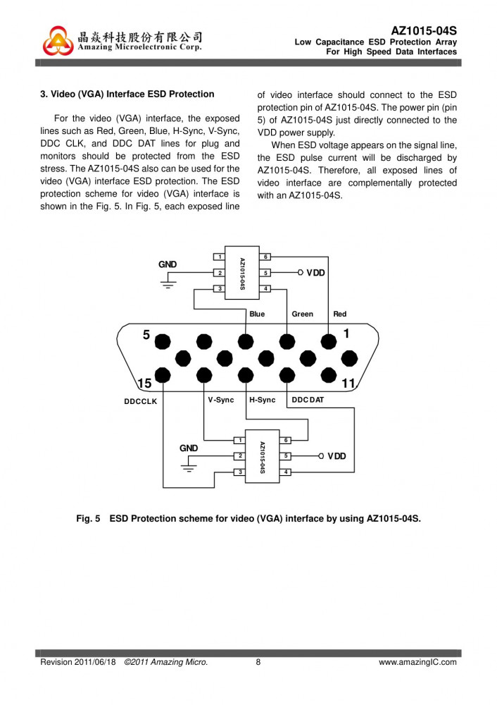 AZ1015-04S datasheet page 8