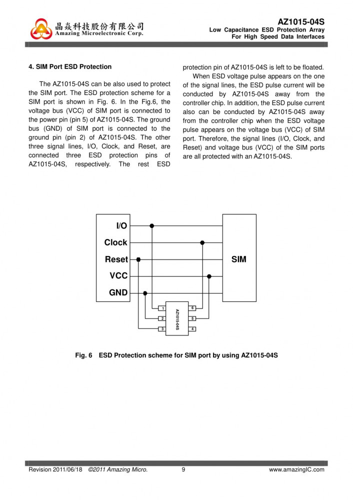 AZ1015-04S datasheet page 9