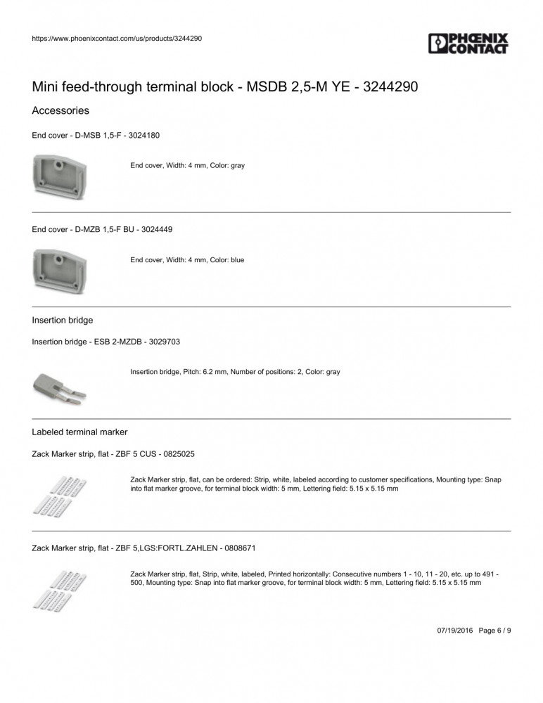Phoenix Contact 3244290 technical document page 6
