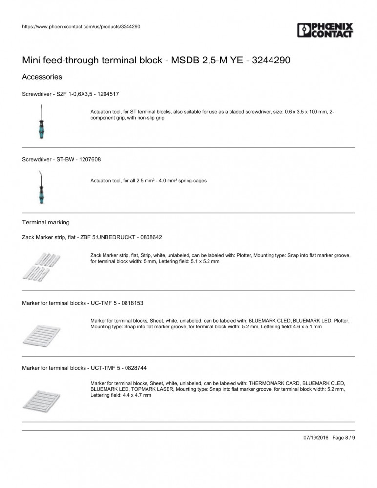 Phoenix Contact 3244290 technical document page 8