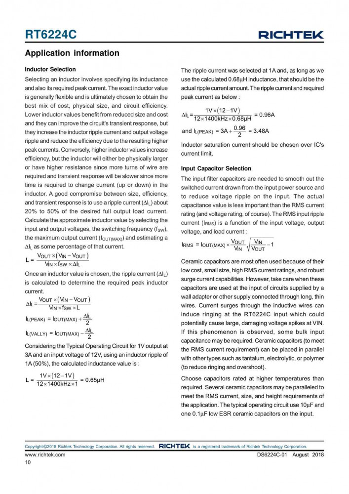 RT6224C datasheet page 10