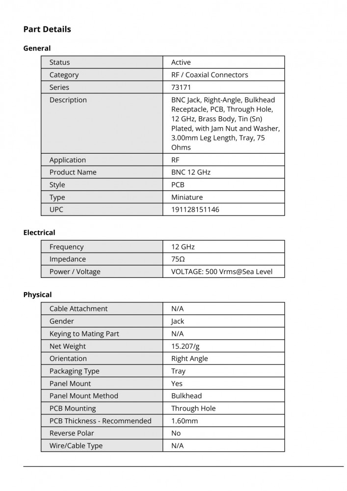 MOLEX 731716850 technical document page 2