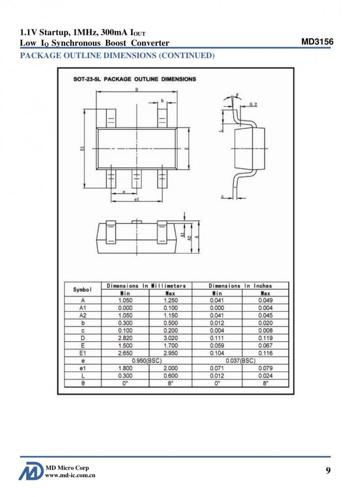 MD3156 datasheet page 9