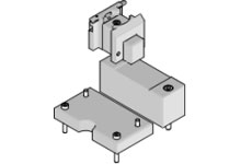 Lower Alignment Tool for 1.27mm Pitch Receptacle, Press-Fit Assembly, 80  Circuits