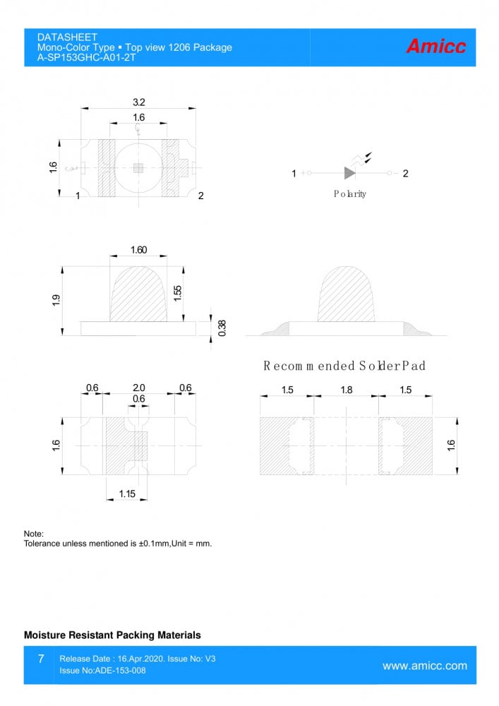 A-SP153GHC-A01-2T datasheet page 7