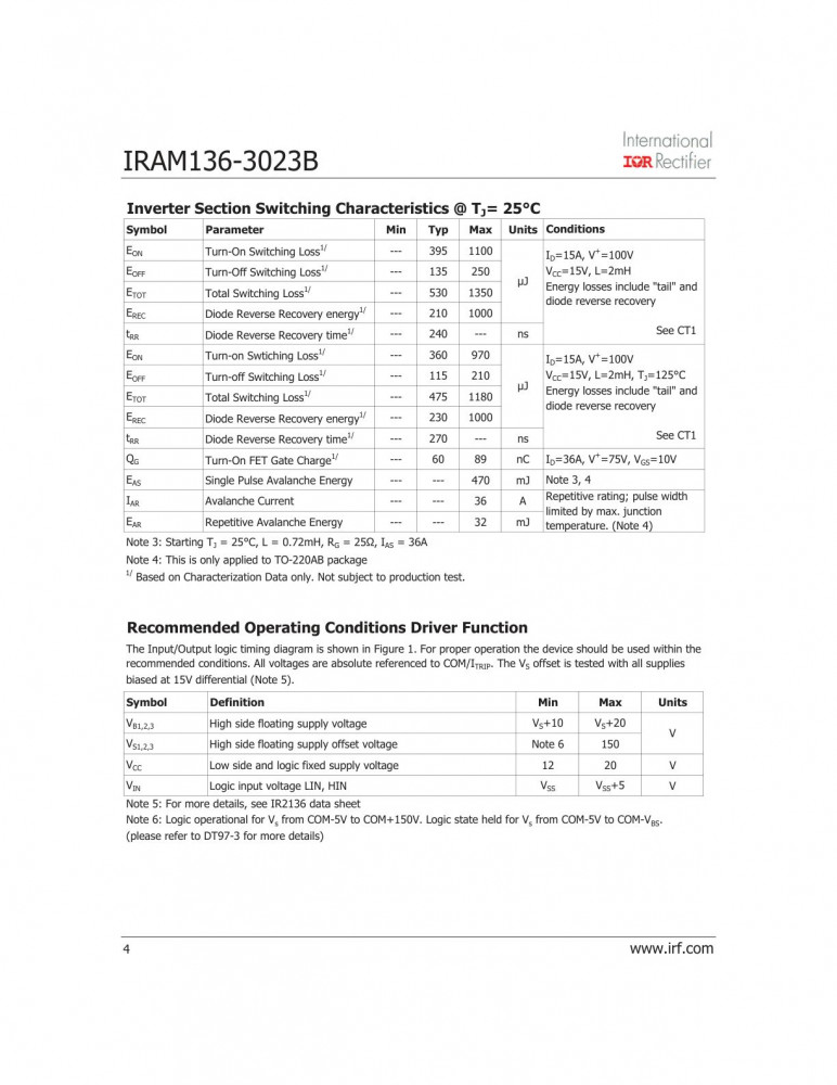 IRAM136-3023B datasheet page 4