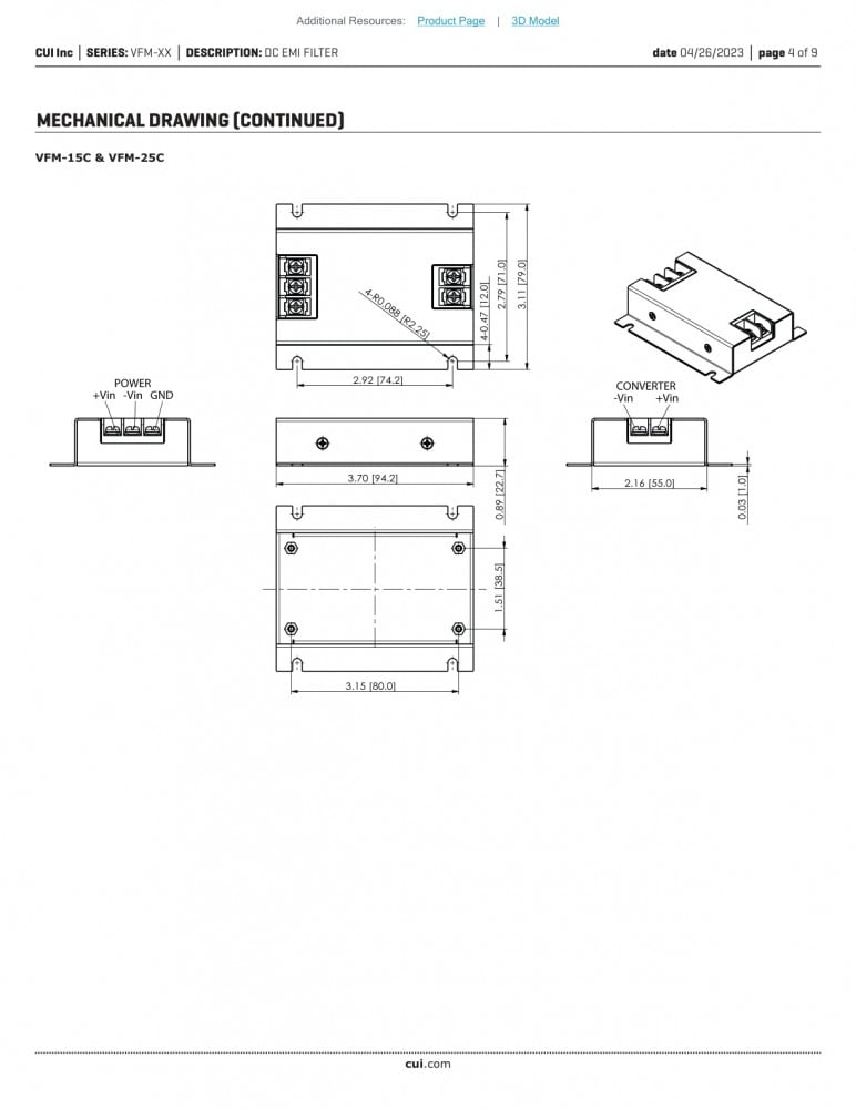 VFM-10A datasheet page 4