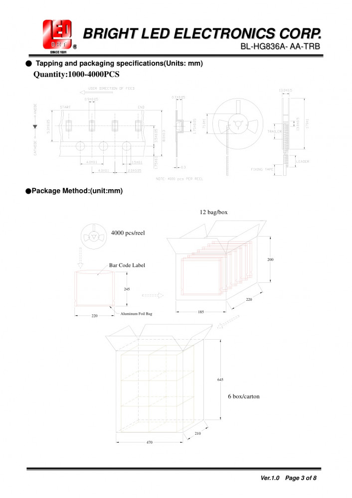 BL-HG836A-AA-TRB datasheet page 3