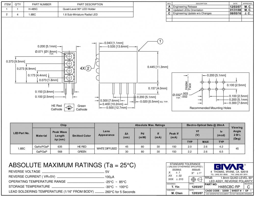 H485CBC-RP technical drawing preview