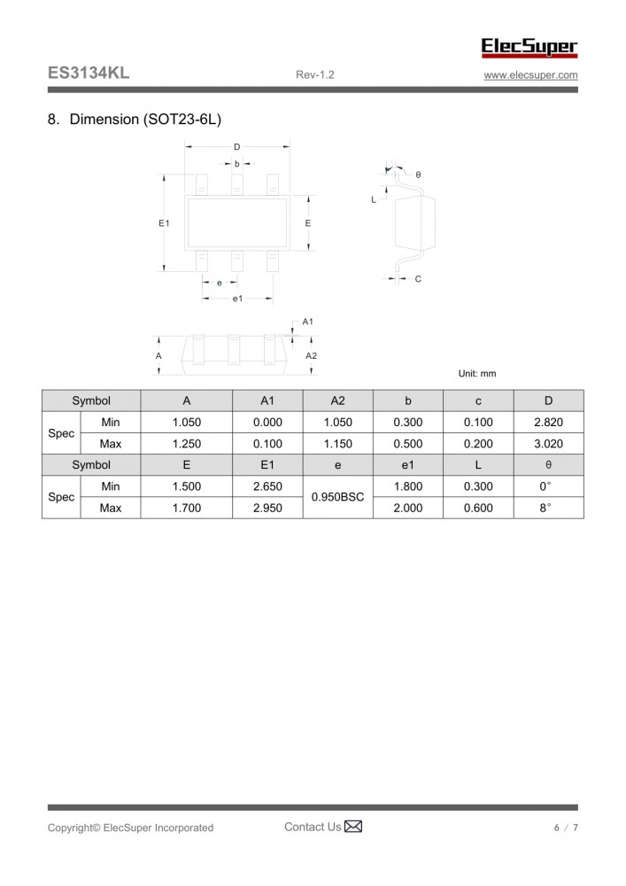 ES3134KL datasheet page 6