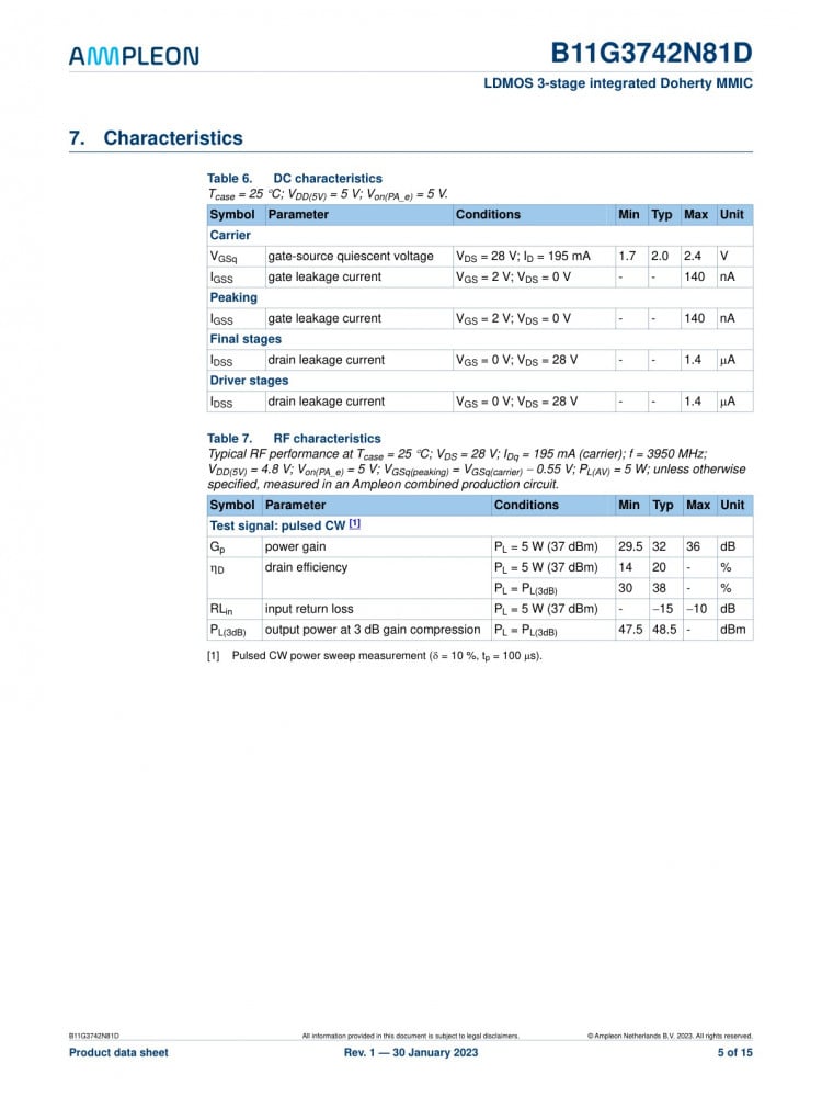B11G3742N81DYZ datasheet page 5