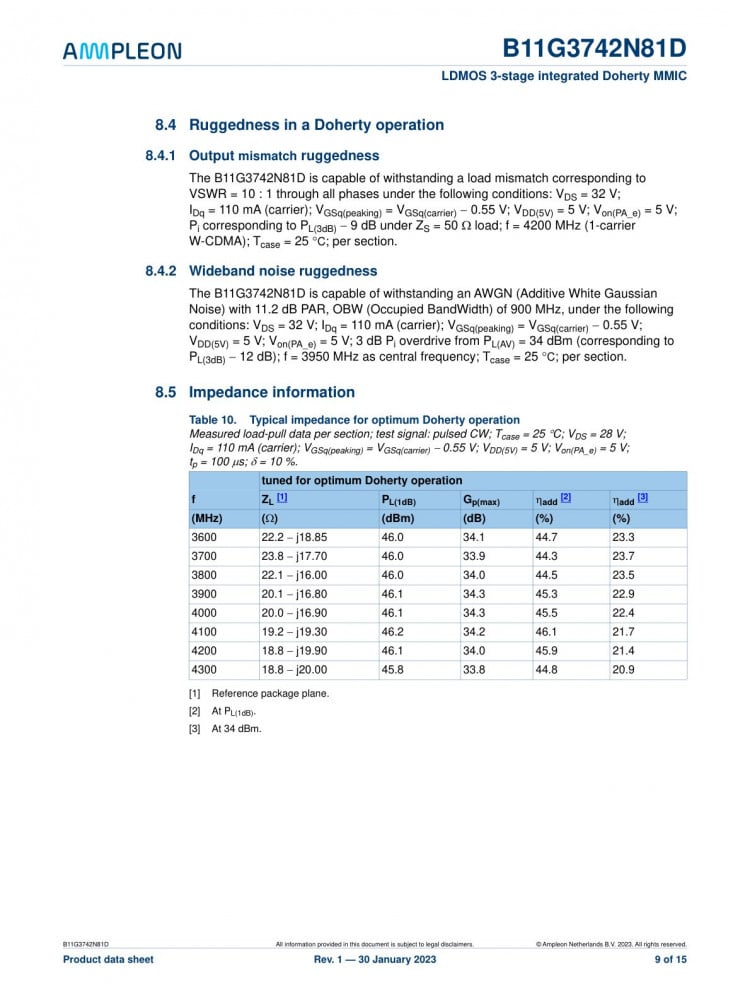 B11G3742N81DYZ datasheet page 9