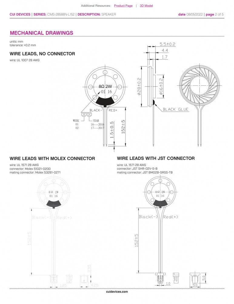 CMS-28588N-L152 datasheet page 2