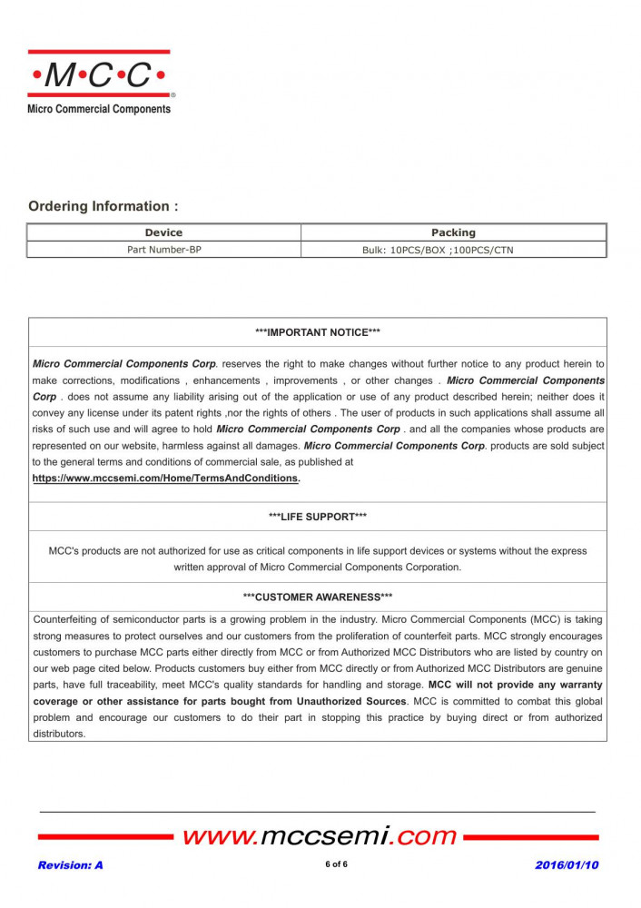 MT90CB16T1-BP datasheet page 6