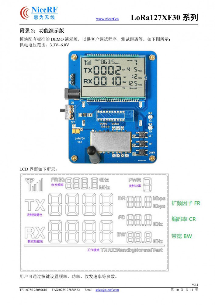 G-NiceRF LoRaF30 datasheet page 10