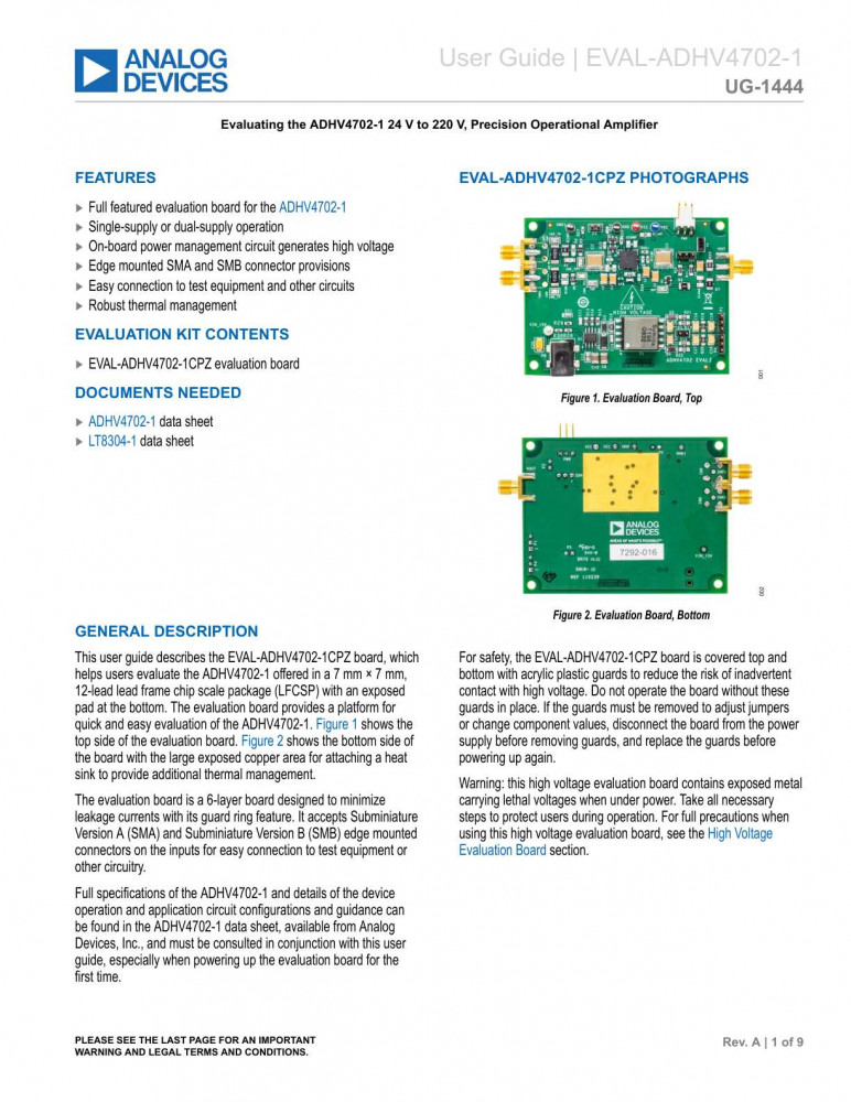 Evaluation board documentation page 1
