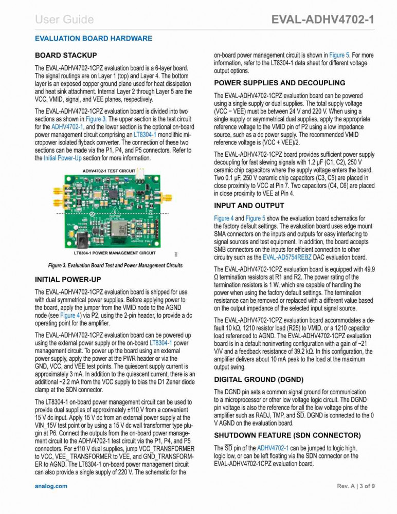 Evaluation board documentation page 3