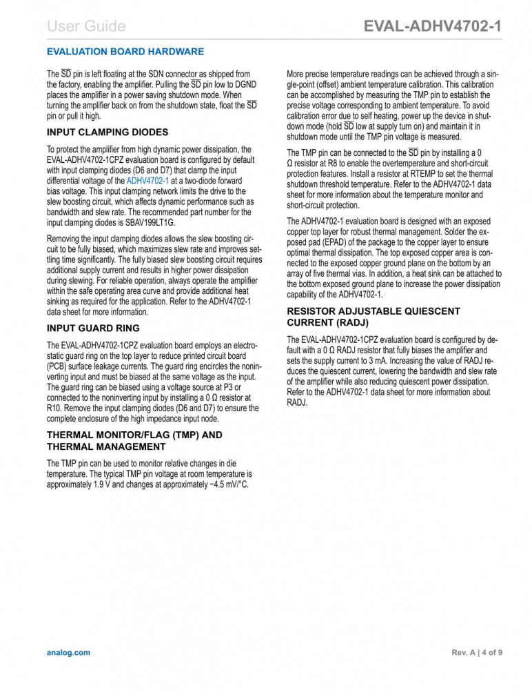 Evaluation board documentation page 4