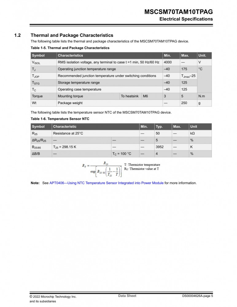 MSCSM70TAM10TPAG document page 5