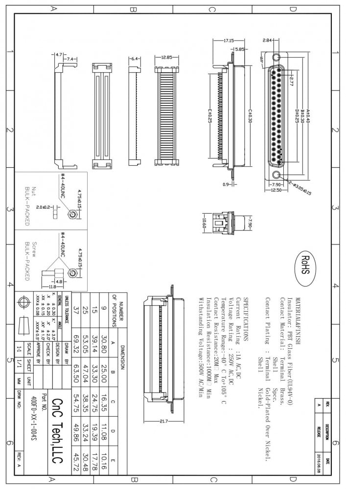 CNC Tech 400F0-09-1-004S technical drawing