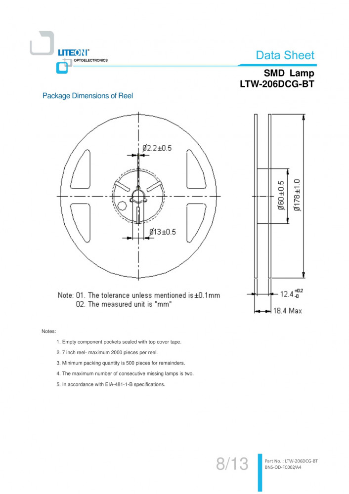 LTW-206DCG-BT datasheet page 8