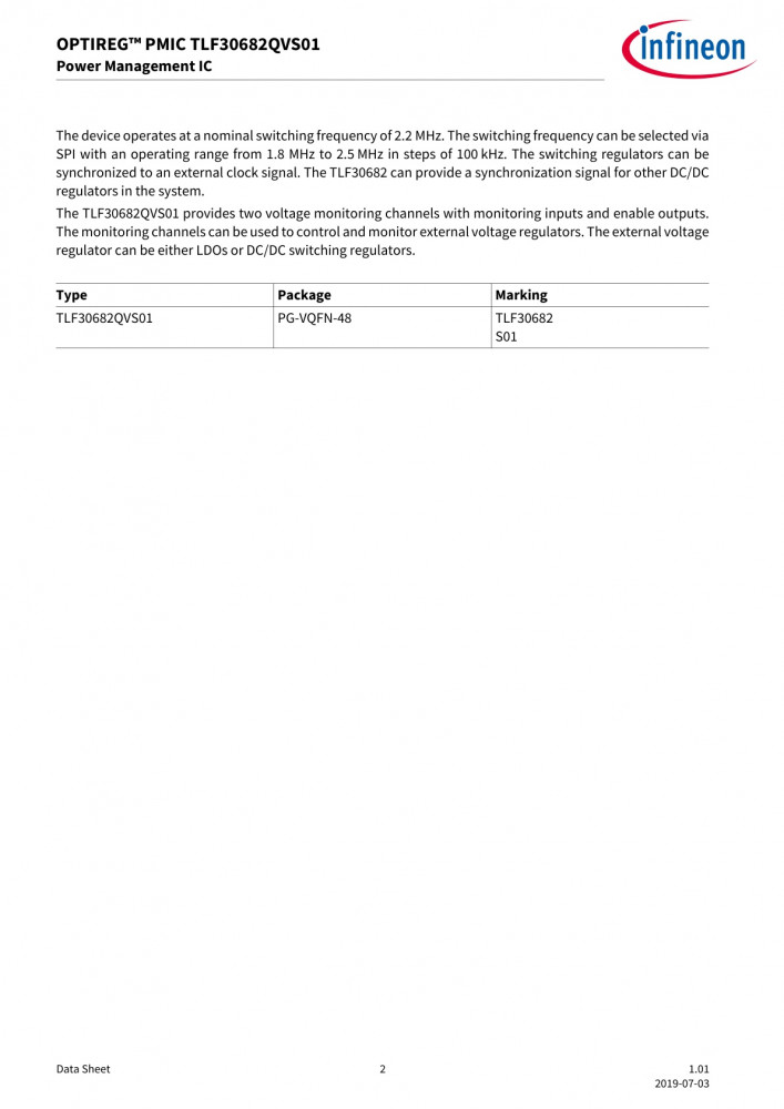 TLF30682QVS01 datasheet page 2