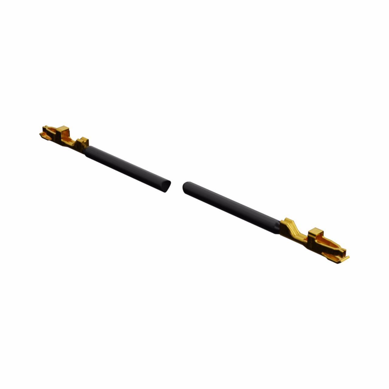 Pre-Crimped Lead Micro-Lock Plus 1.25 Female-to-Micro-Lock Plus 1.25 Female, 0.10µm Gold (Au) Plating, 150.00mm Length, 26 AWG, Black for sale