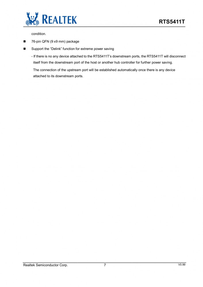 RTS5411T datasheet page 7