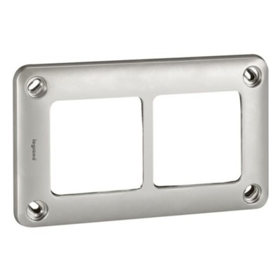 Soliroc™ - Plate - 2 gang - 110 x 181 mm - horizontal or vertical - IK 10 for sale