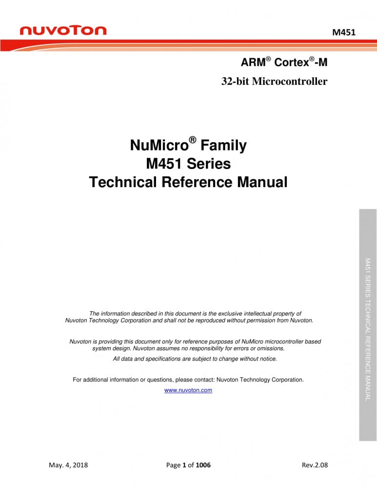M451 technical manual page 1