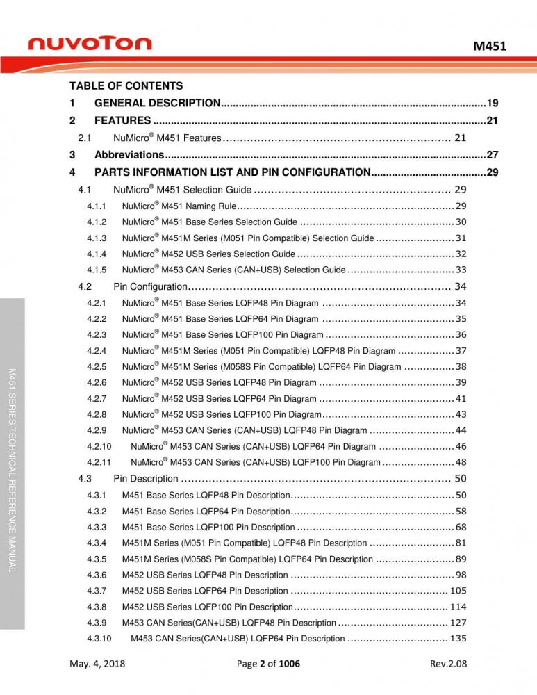 M451 technical manual page 2