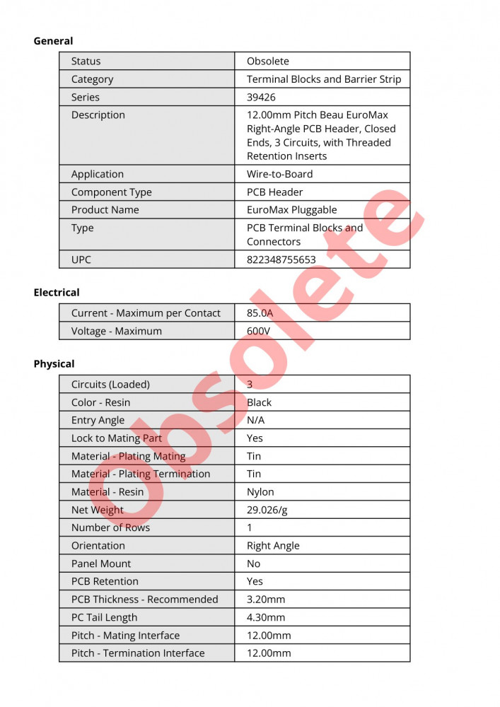 MOLEX 394260003 product document, page 2