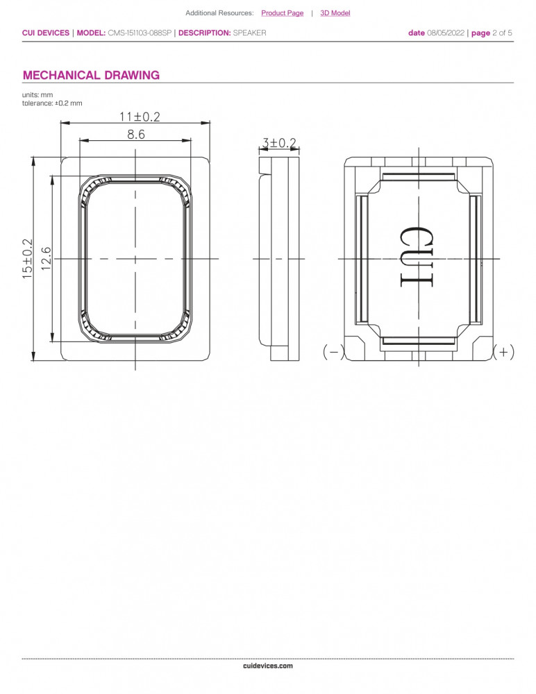 CMS-151103-088SP datasheet page 2