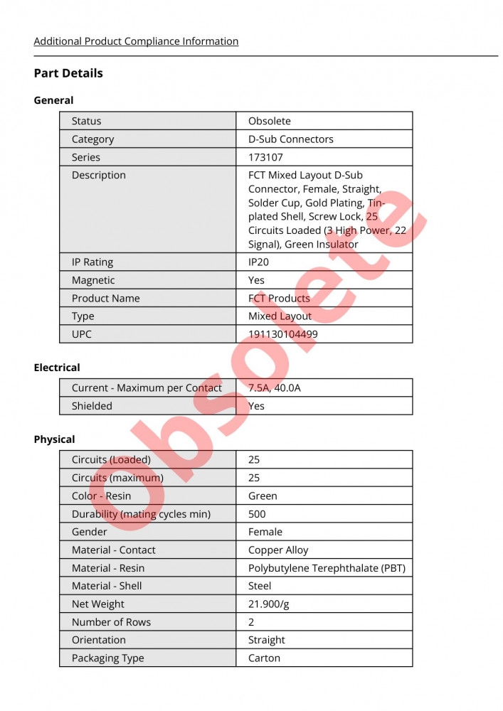 MOLEX 1731070972 technical drawing preview, page 2