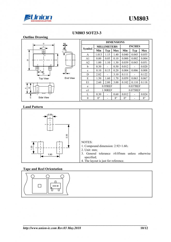UM803 datasheet page 10