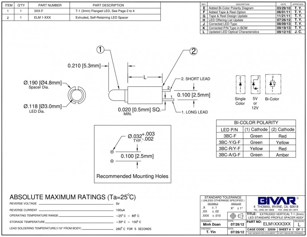 BIVAR ELM1XXX3XX datasheet page 1