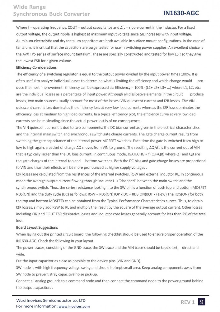 IN1630-AGC datasheet page 8