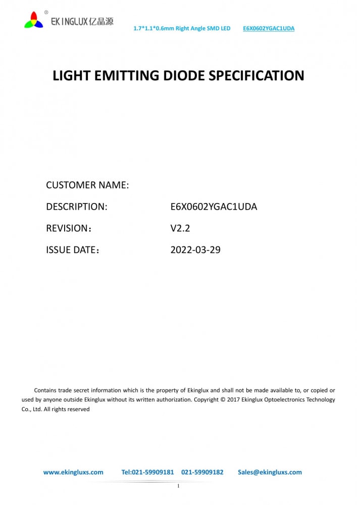 E6X0602YGAC1UDA datasheet page 1