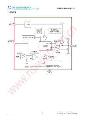NS6322B 4-30V Input 5V2.4A Output Synchronous Buck Regulator (Built-in RCS) for sale
