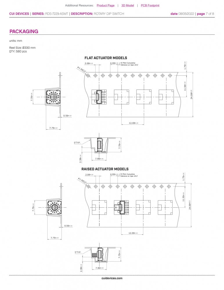 CUI RDS-10S-7229-S-ASMT-TR datasheet page 7