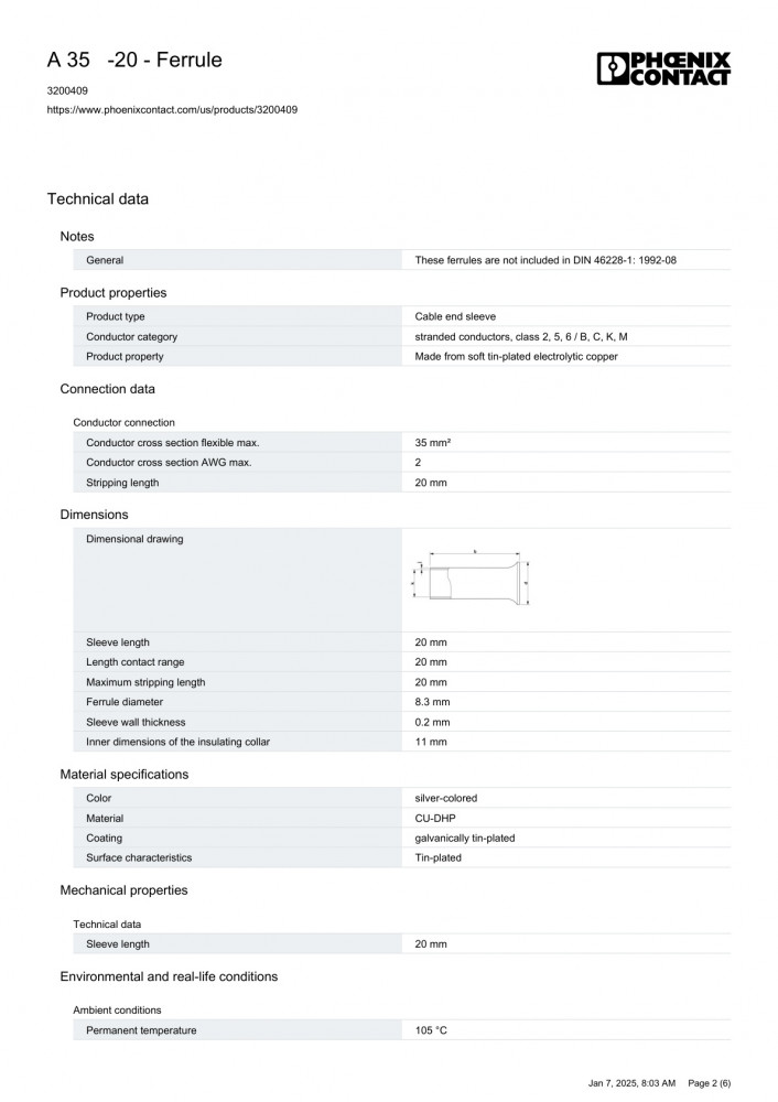 Phoenix Contact 3200409 datasheet page 2