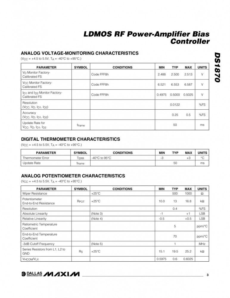 DS1870 technical document page 3