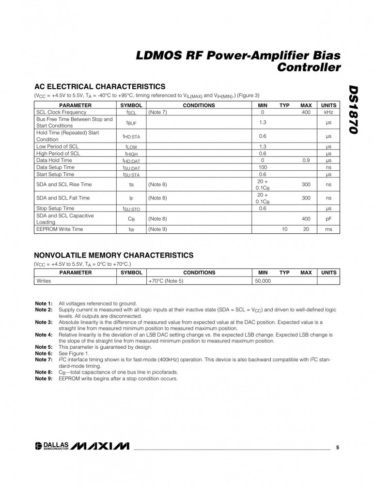 DS1870 technical document page 5