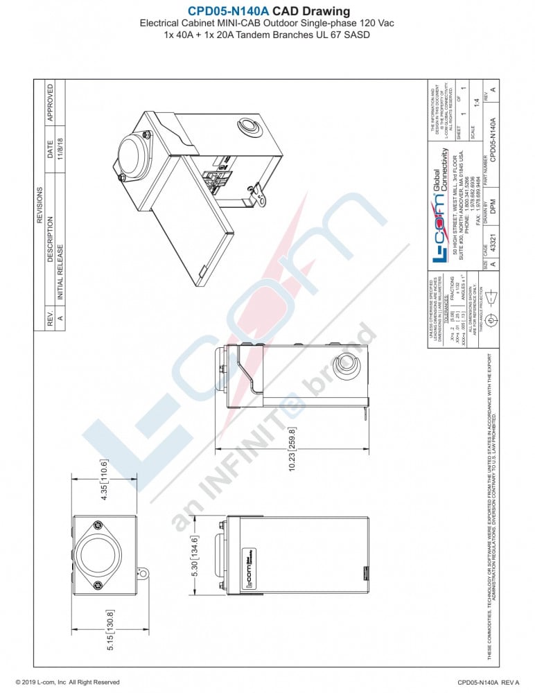 CPD05-N140A technical document page 3