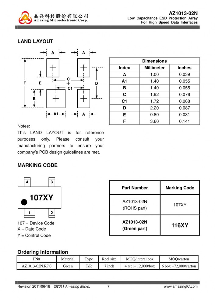 AZ1013-02N datasheet page 7
