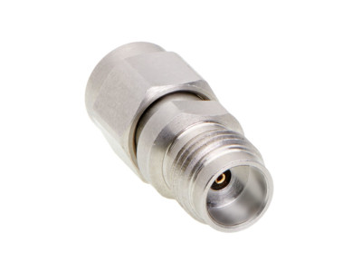 Precision Test Adapter, Between-Series, 1.85mm Plug-to-2.92mm Jack, Straight, Passivated, 50 GHz, 50 Ohms