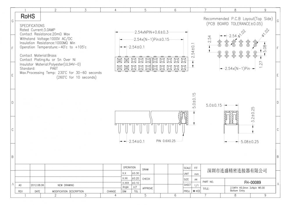 FH-00089 technical drawing preview