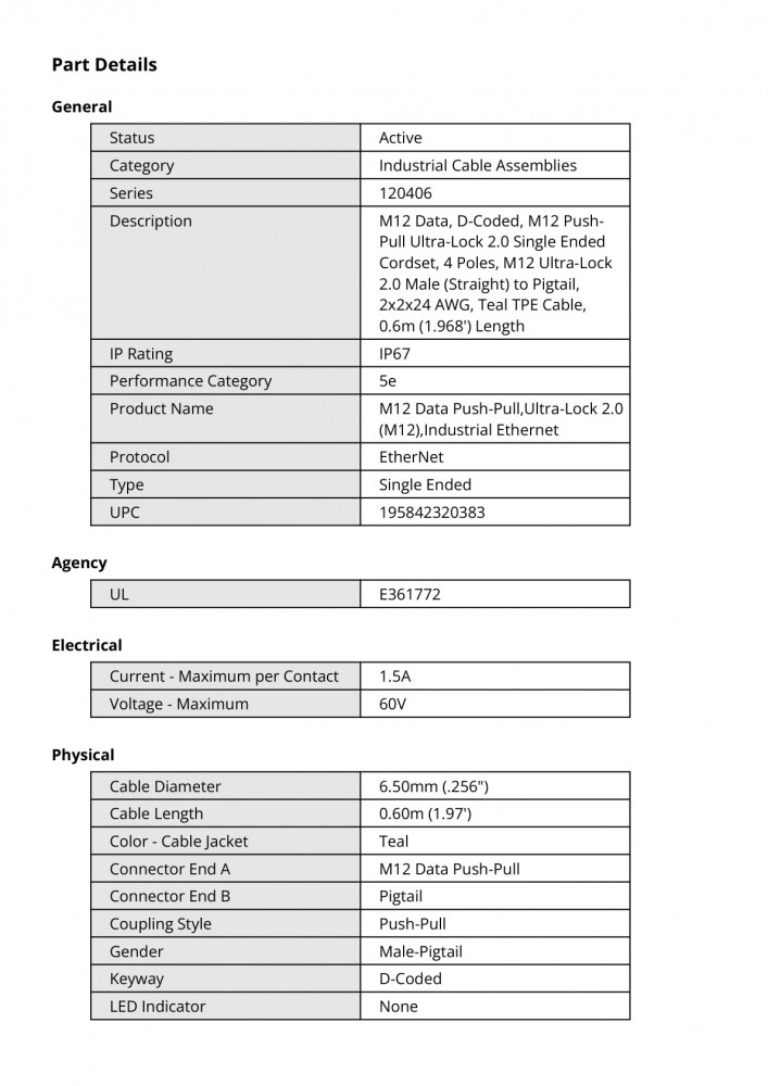 Molex product specification page 2