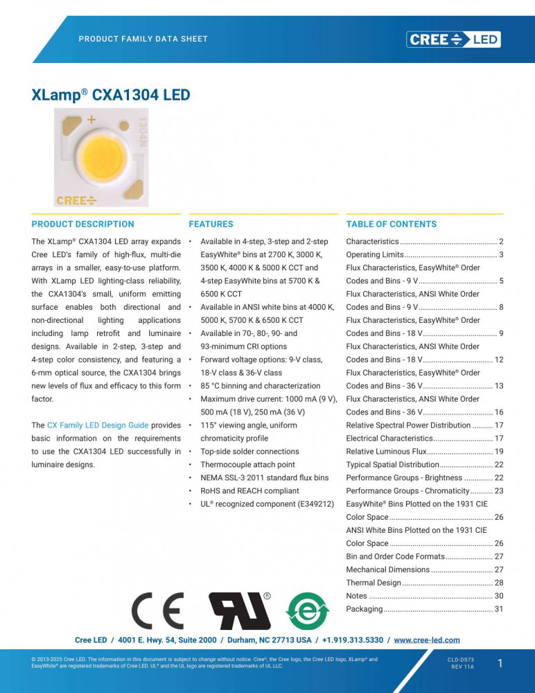 CXA1304 datasheet page 1