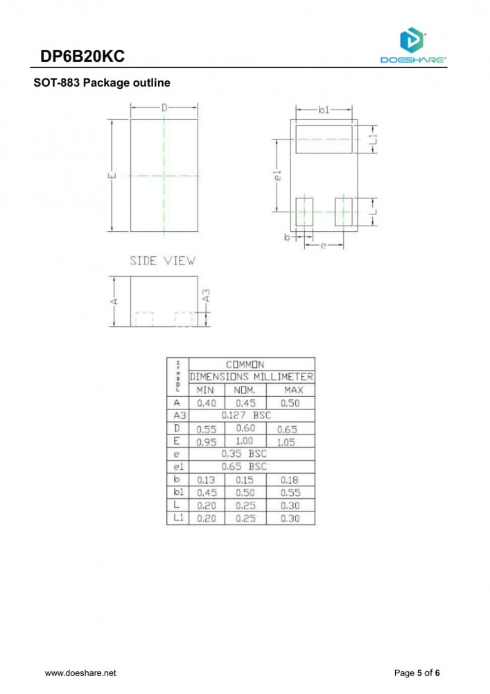 DP6B20KC datasheet page 5